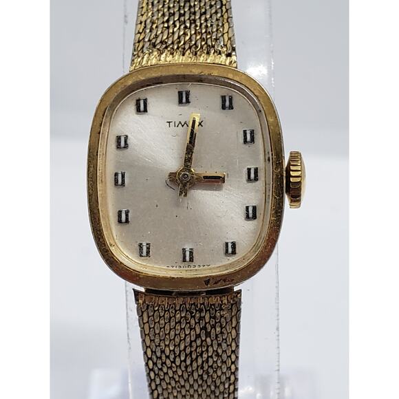 Timex | Accessories | Womens Timex Watch Small Square Face With White ...